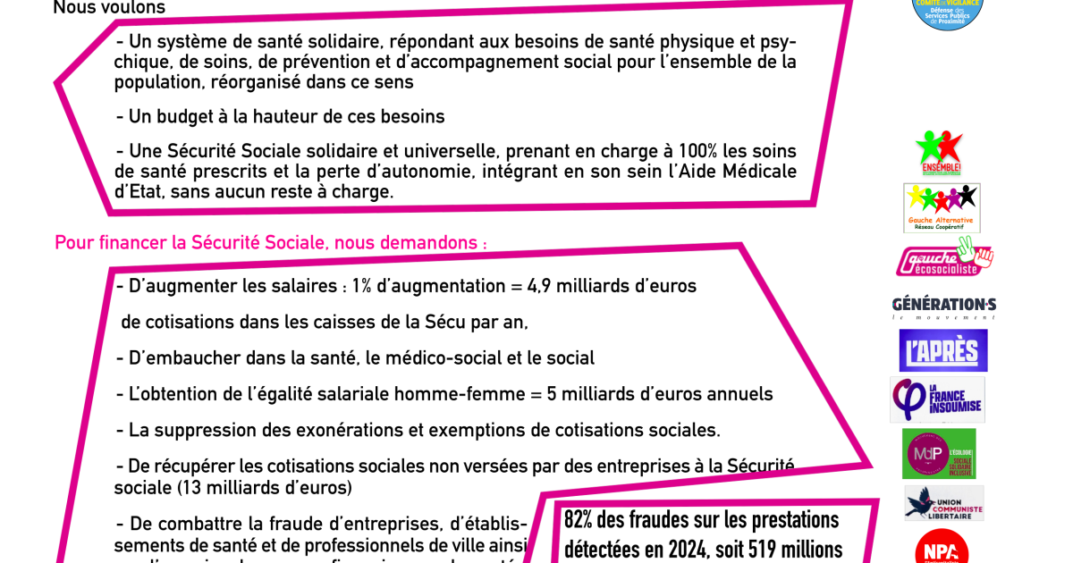 Soigne ta santé ! Soigne ta Sécu ! - SMG, Syndicat de la Médecine Générale